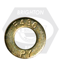 1"x2" F436 Structural Flat Washers Med. Carbon Zinc-Yellow Cr+6